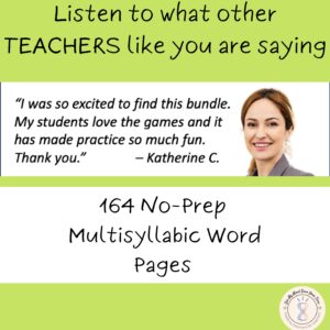 Decoding Multisyllabic Words Fluency & Vocabulary Bundle ...