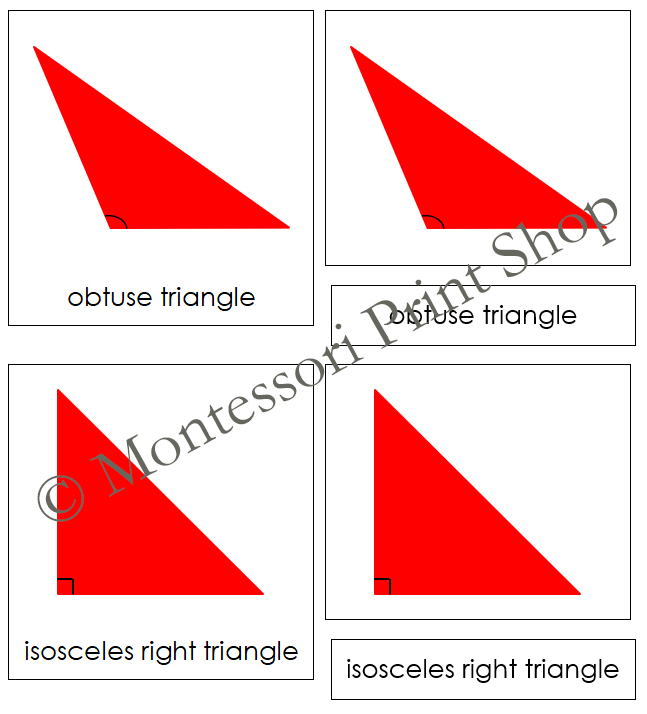 Types of Triangles 3-Part Cards - Elementary Geometry | Made By Teachers
