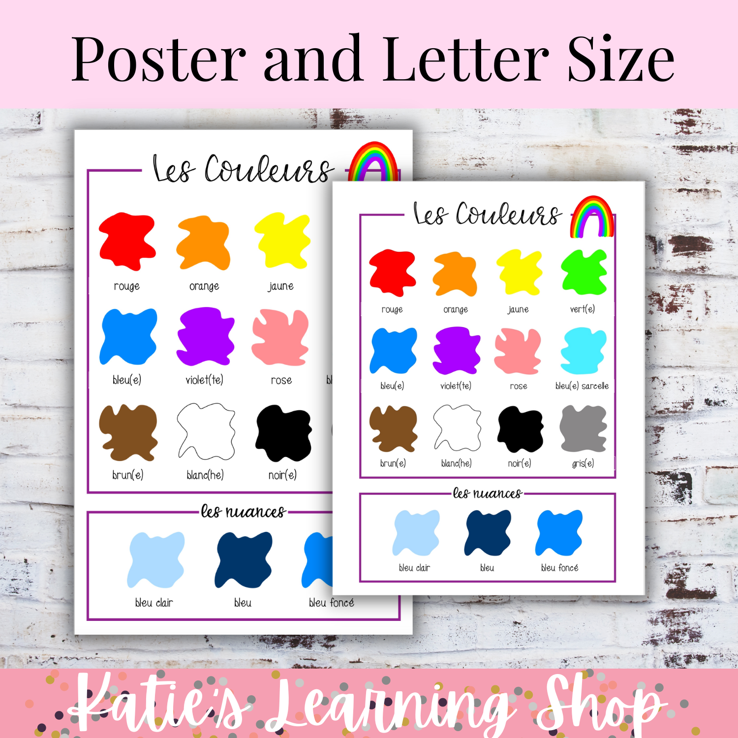French Classroom Poster: Les Couleurs | Colors | Made By Teachers