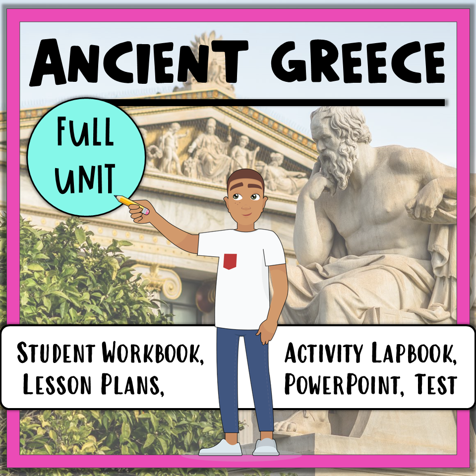 Ancient Greece Unit Bundle- Reading Passages, Activities, PowerPoint ...