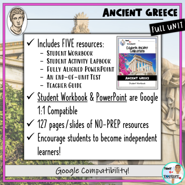 Ancient Greece Unit Bundle- Reading Passages, Activities, PowerPoint ...
