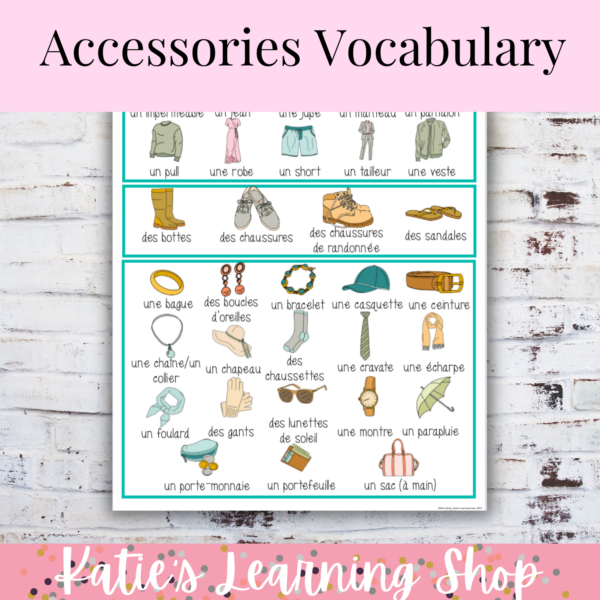 French Classroom Poster: Les Vêtements | Clothing Vocabulary | Made By ...