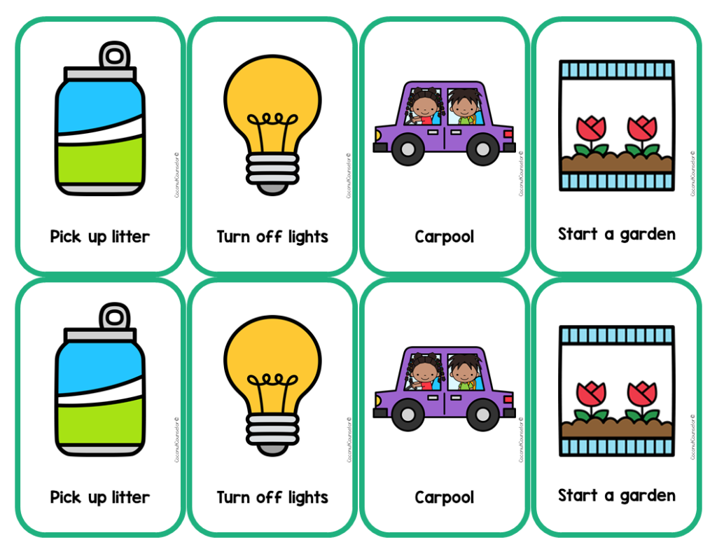 Go Green Matching Card Game | Made By Teachers