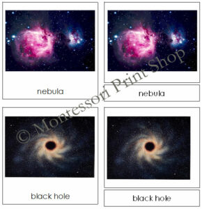 Astronomy Concepts 3-Part Cards - Montessori Nomenclature | Made By ...