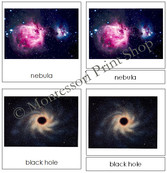 Astronomy Concepts 3-Part Cards - Montessori Nomenclature | Made By ...