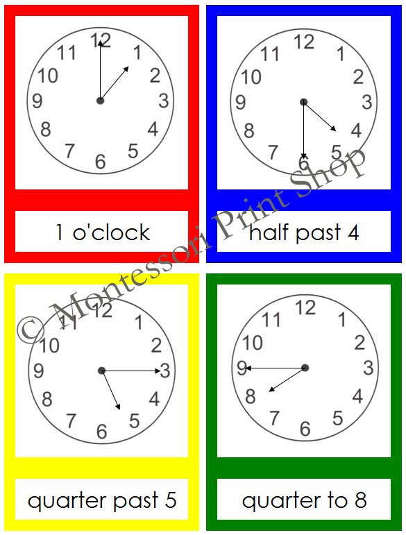 Clock Series 3-Part Cards - Telling Time | Made By Teachers