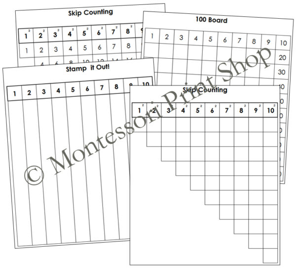 Numbers 1 to 100 Math Series (Counting, 100 Board, Skip Counting ...
