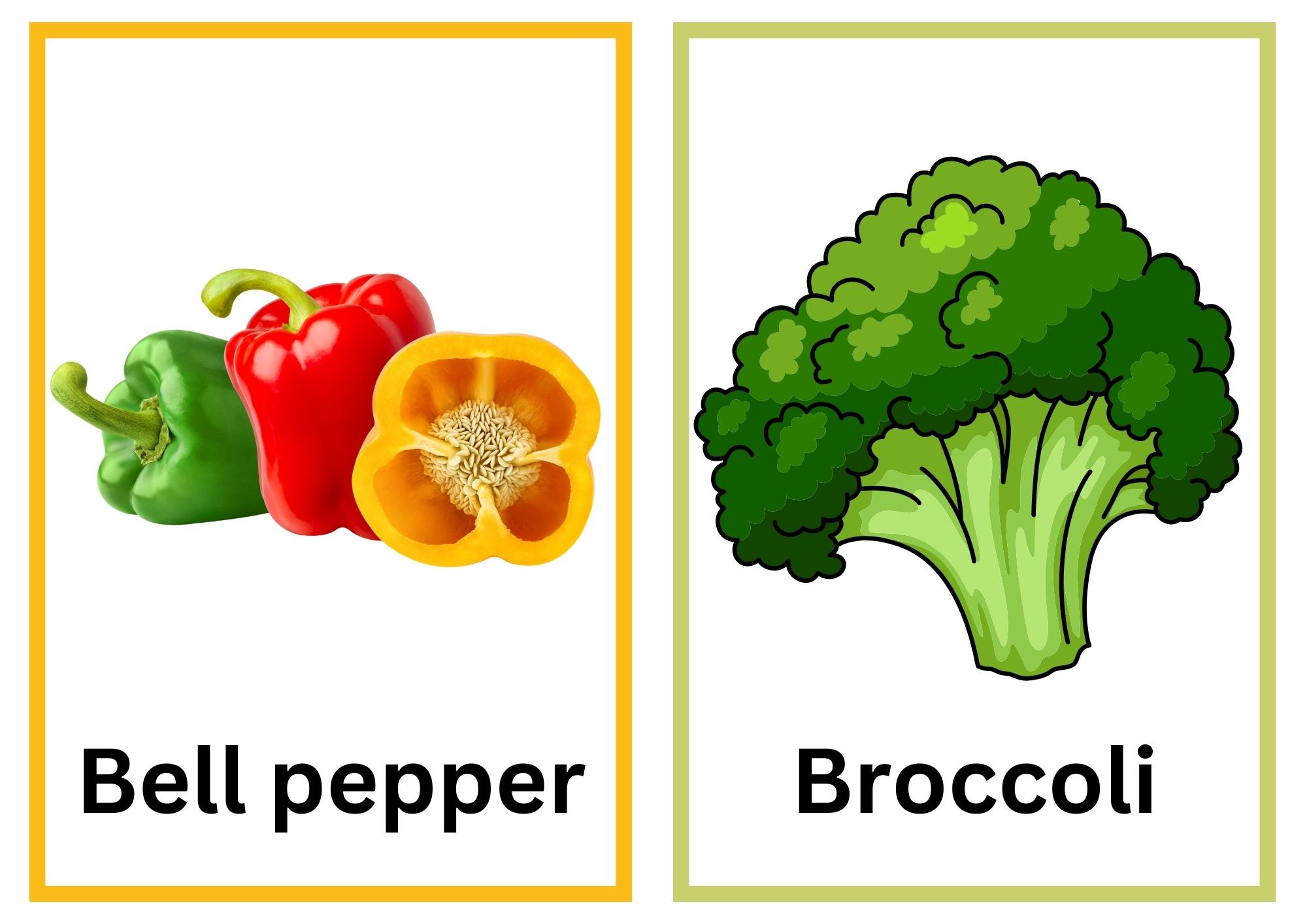 Vegetables Vocabulary Flashcards | Made By Teachers
