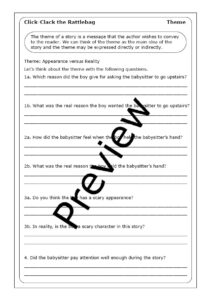 Neil Gaiman "Click-Clack the Rattlebag" worksheets | Made By Teachers