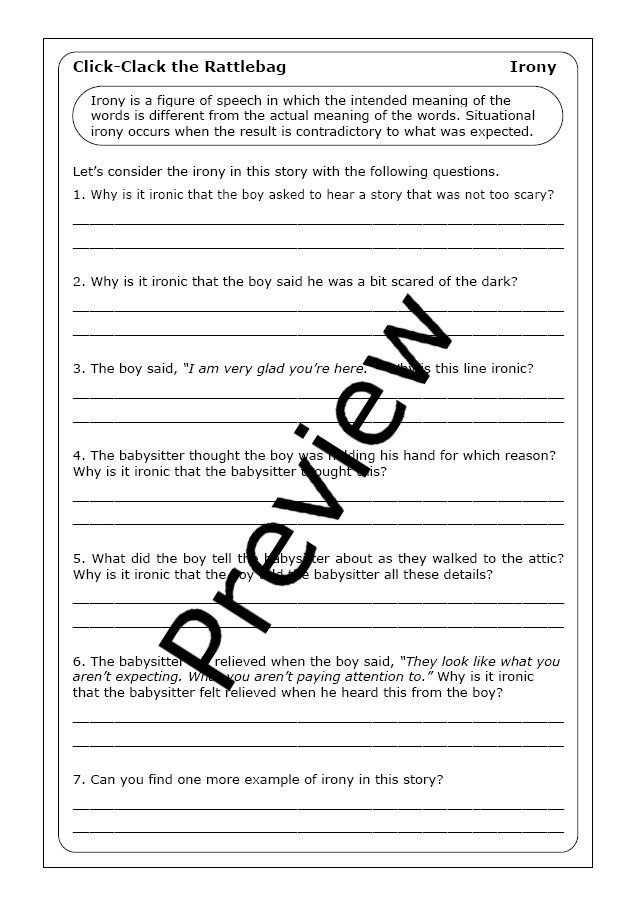 Neil Gaiman "Click-Clack the Rattlebag" worksheets | Made By Teachers