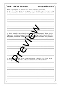 Neil Gaiman "Click-Clack the Rattlebag" worksheets | Made By Teachers