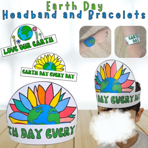 Earth day Headband/Bracelets/Hats/Crowns/ Earth day activities | Made ...
