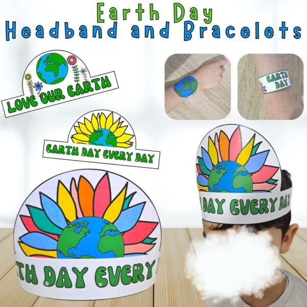 Earth day Headband/Bracelets/Hats/Crowns/ Earth day activities | Made ...