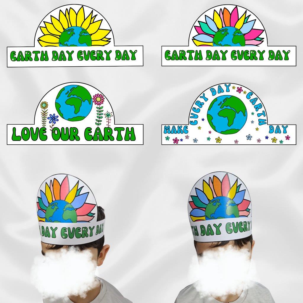 Earth day Headband/Bracelets/Hats/Crowns/ Earth day activities | Made ...