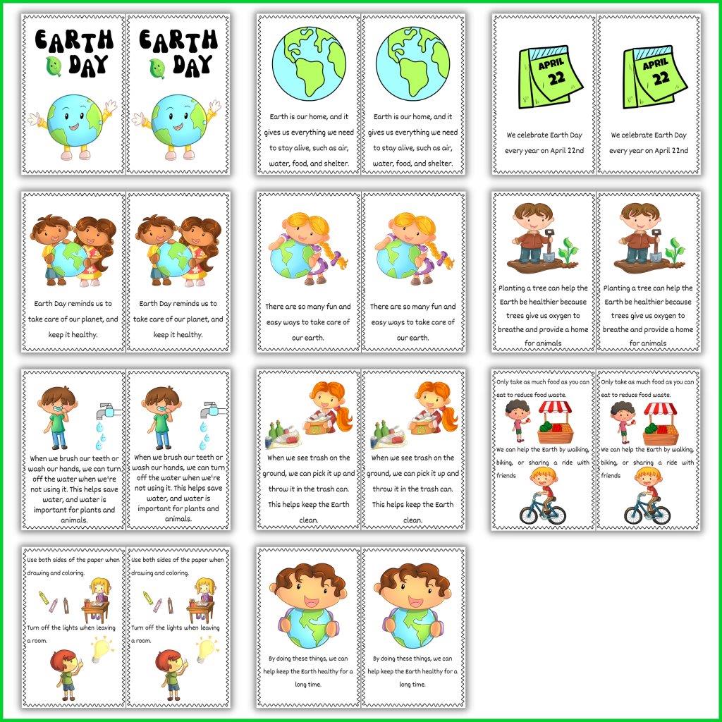 Earth Day Emergent Reader, Reading passages, Coloring passages | Made ...