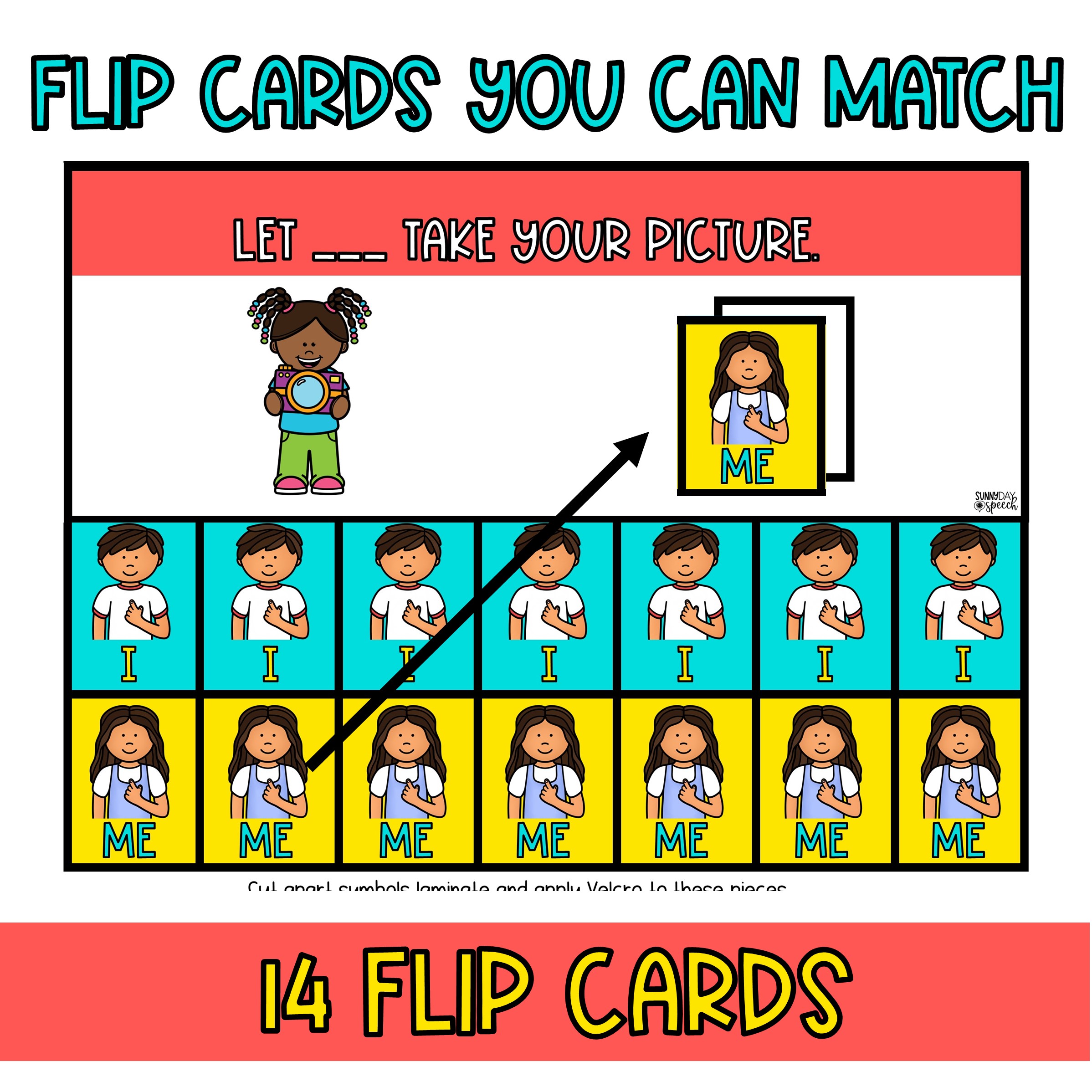 Pronouns I, Me, and You Flip Books Grammar Syntax SLP Therapy | Made By ...