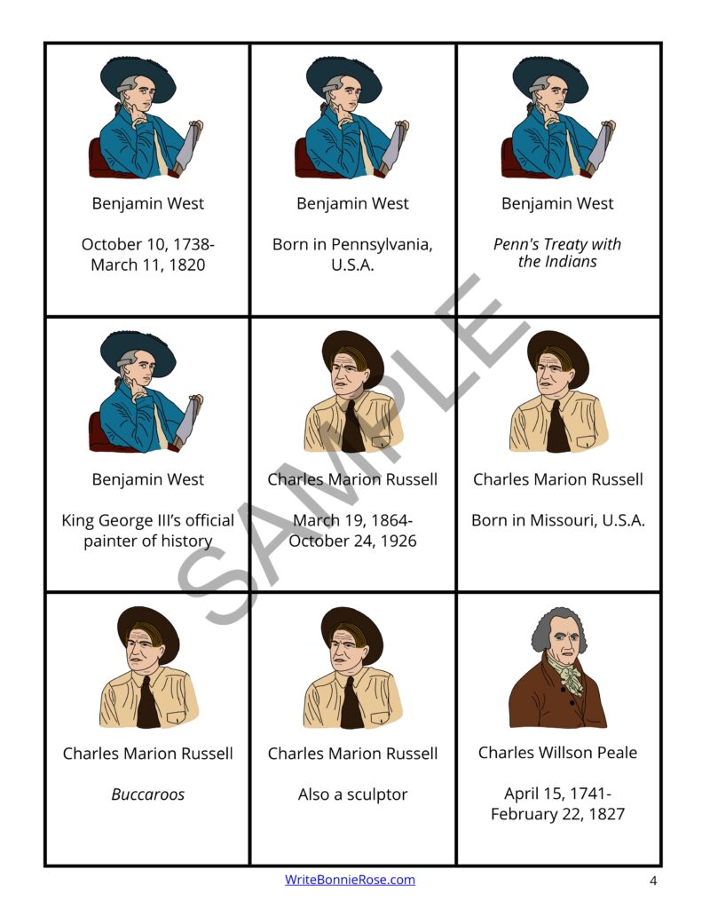 Famous Artists & Their Paintings Card Game | Made By Teachers