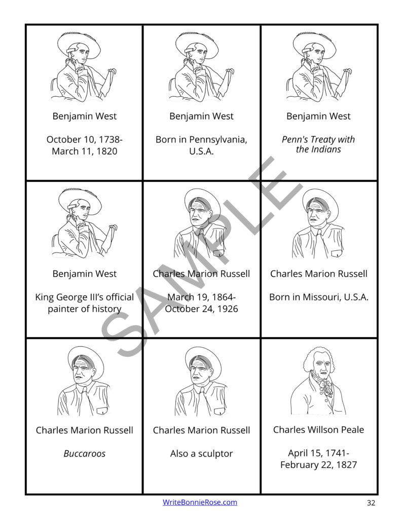 Famous Artists & Their Paintings Card Game | Made By Teachers