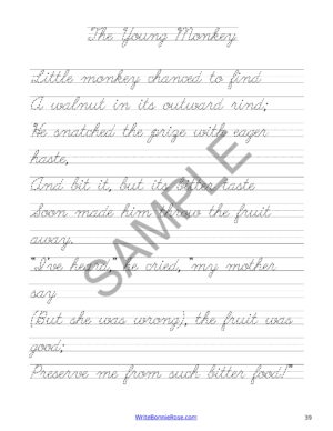 Animal Poetry Cursive Copywork, Vol. 1 | Made By Teachers