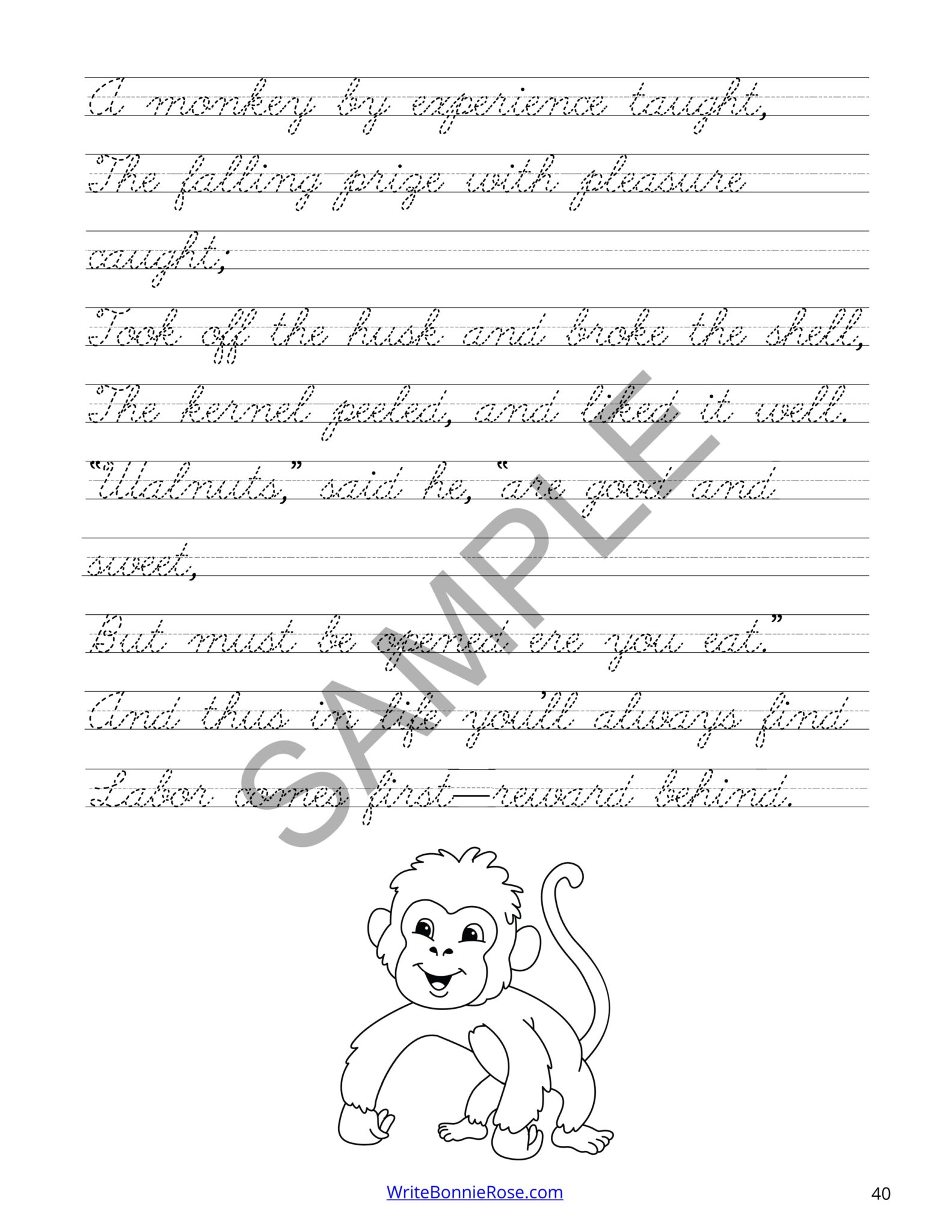 Animal Poetry Cursive Copywork, Vol. 1 | Made By Teachers