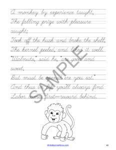 Animal Poetry Cursive Copywork, Vol. 1 | Made By Teachers