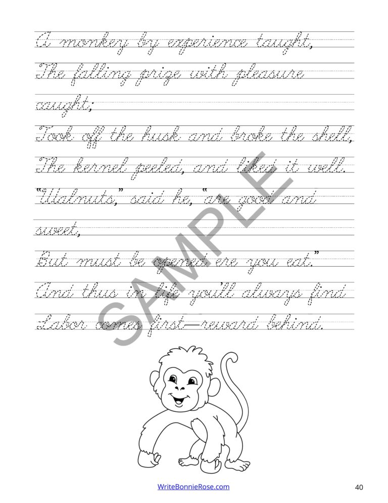 Animal Poetry Cursive Copywork, Vol. 1 | Made By Teachers