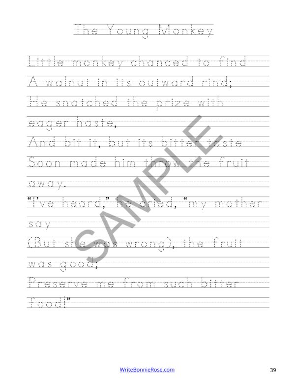 Animal Poetry Print Copywork, Vol. 1 | Made By Teachers