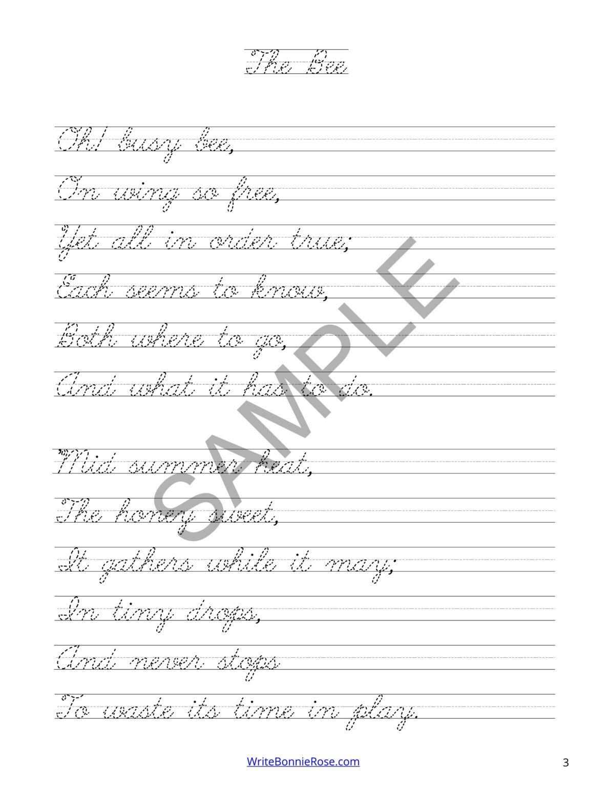 Animal Poetry Cursive Copywork, Vol. 2 | Made By Teachers