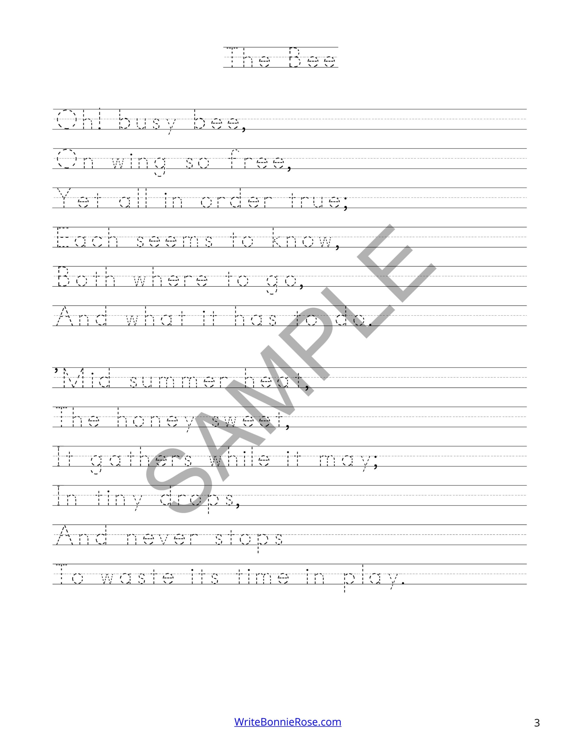 Animal Poetry Print Copywork, Vol. 2 | Made By Teachers