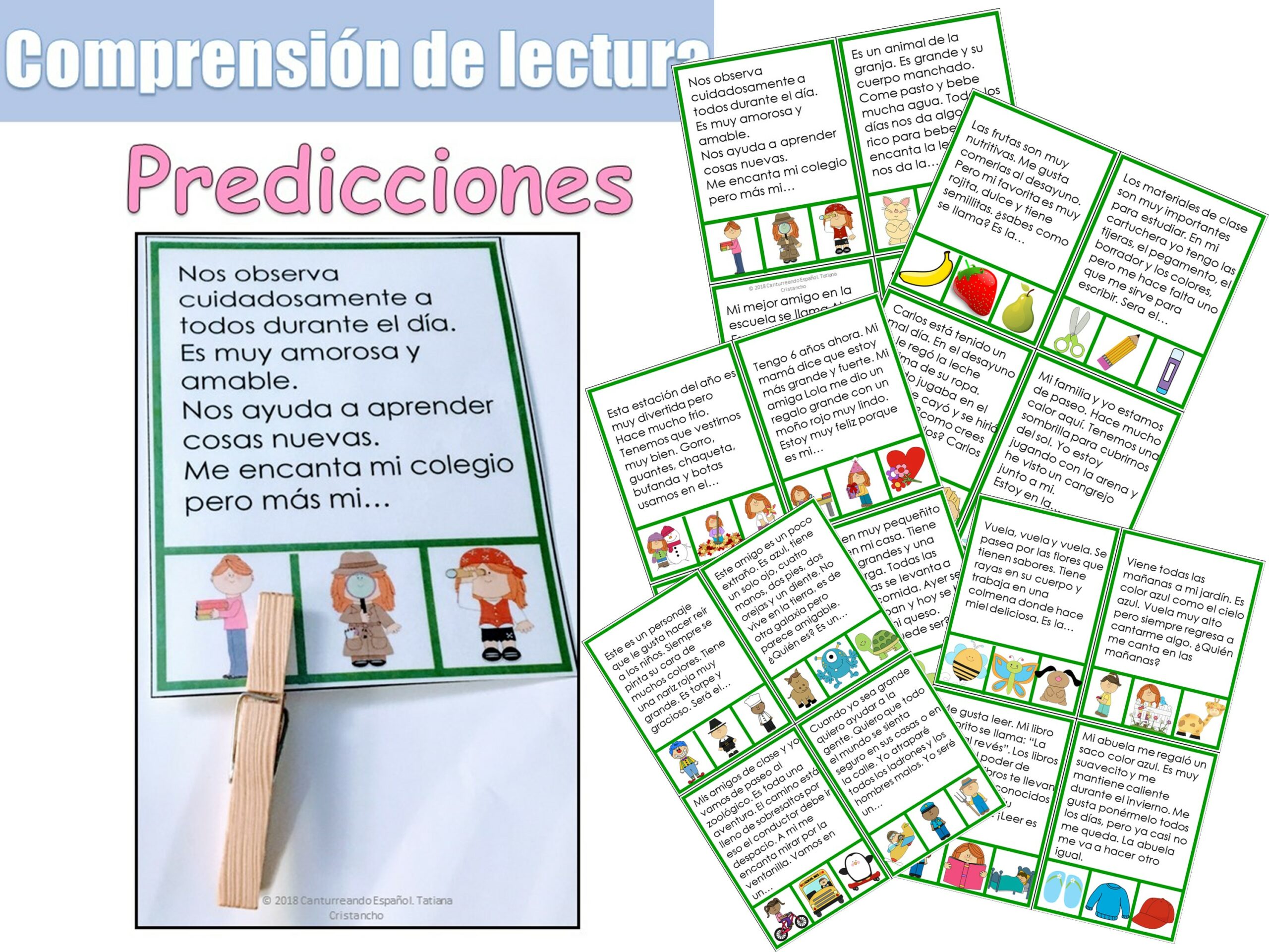Spanish Reading Riddles | Adivinanzas de Lecturas | Comprensión de ...