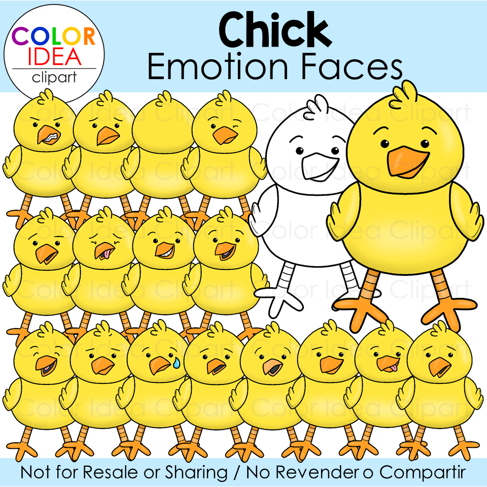 Chick Emotion Faces | Made By Teachers