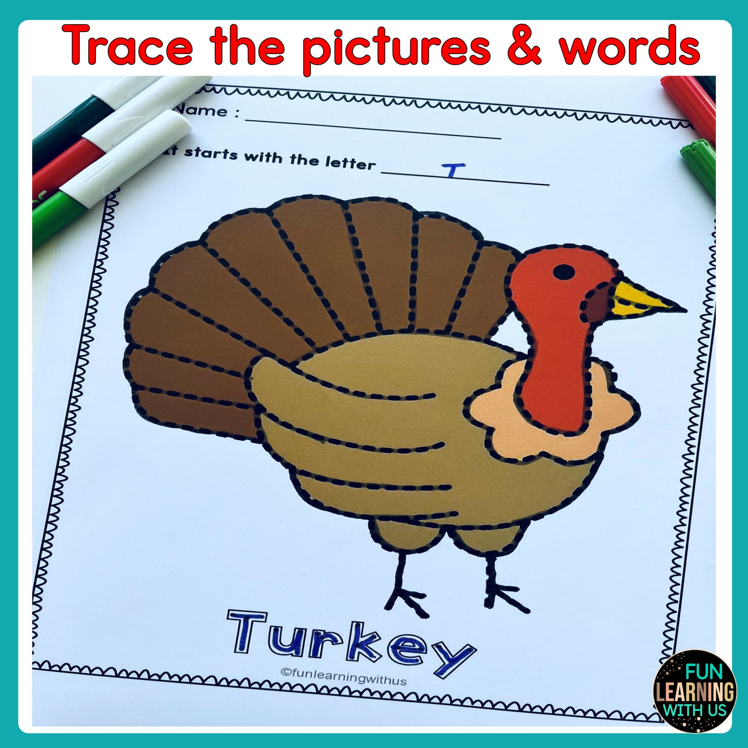 Farm Animals Picture Tracing & Coloring Fine Motor Worksheets | Made By ...