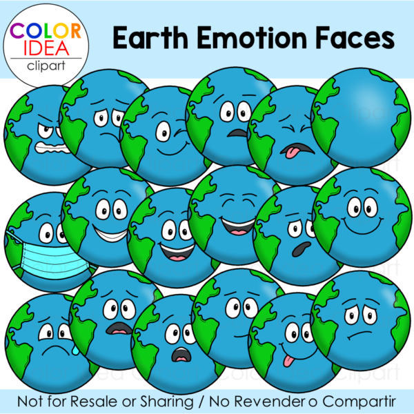 Earth Day Bundle - Emotion Faces | Made By Teachers