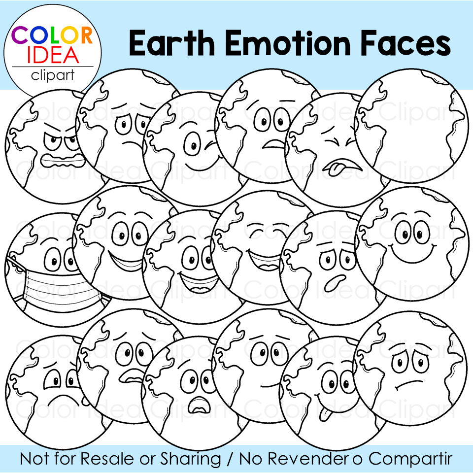 Earth Emotion Faces | Made By Teachers