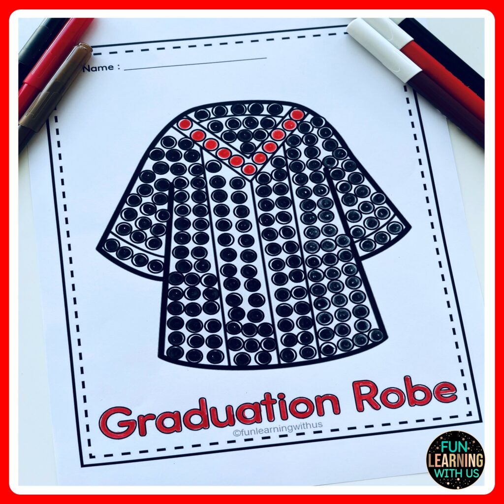 End of the Year Fine Motor Skill Q-Tip Painting | Graduation Activity ...