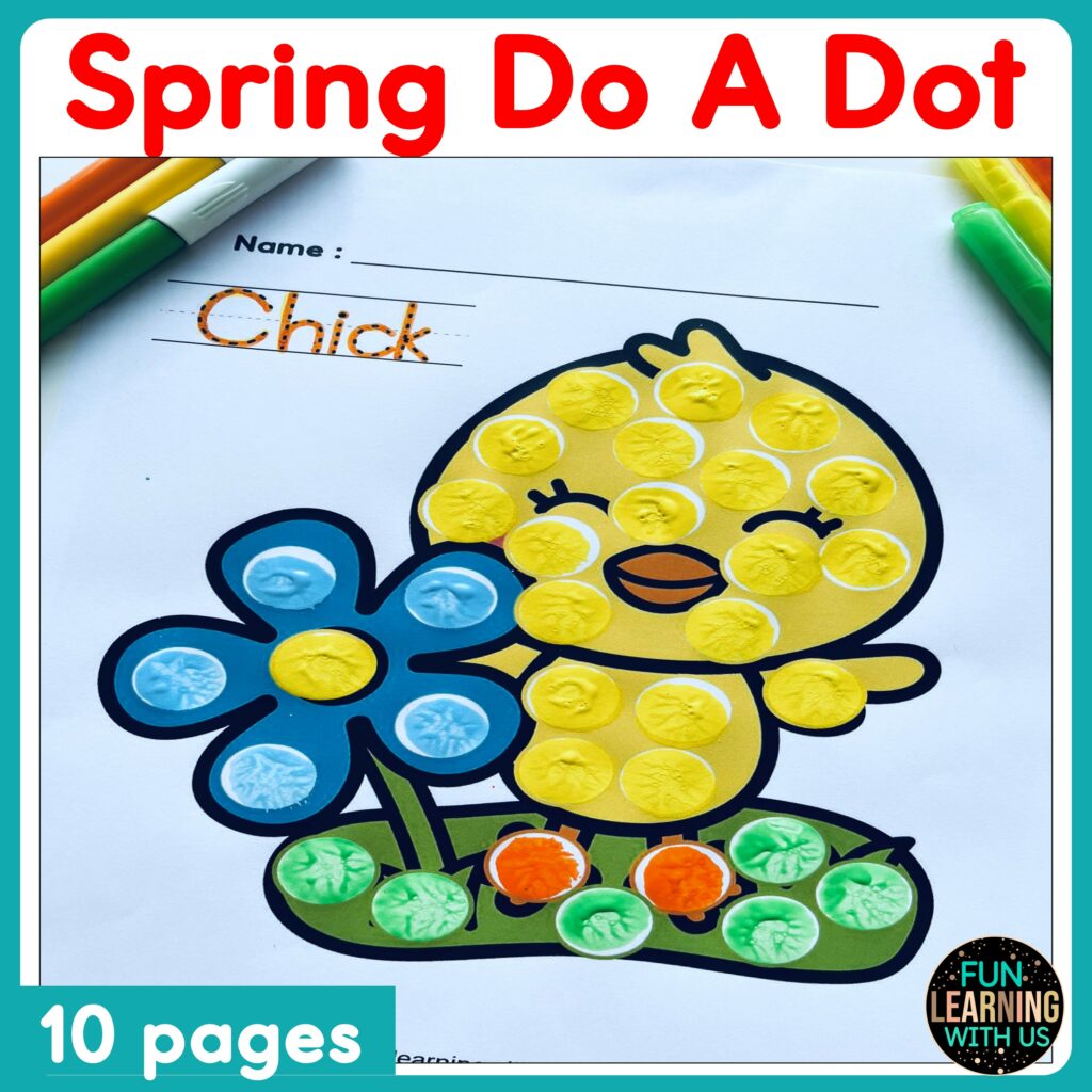 Spring Do a Dot Worksheets for Preschool & Kindergarten | Made By Teachers