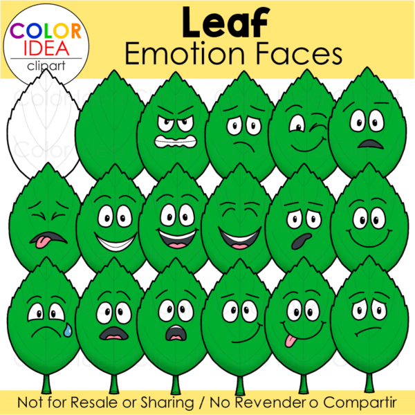 Leaf Emotion Faces | Made By Teachers