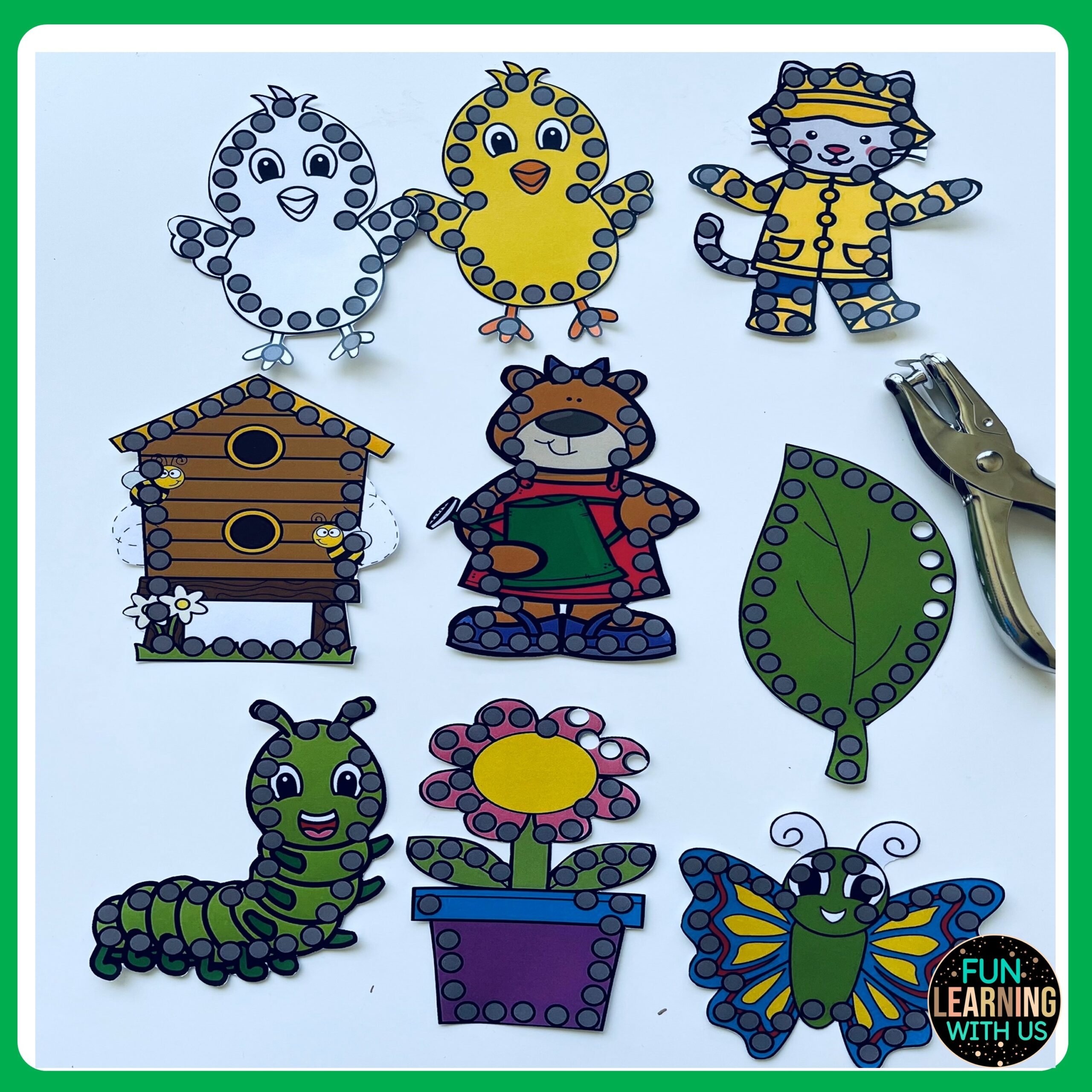 Spring Hole Punch Fine Motor Skill Activity | Made By Teachers