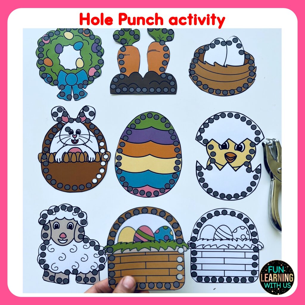 Easter Fine Motor Skill Activity Bundle - Q tip Paining, Tracing ...