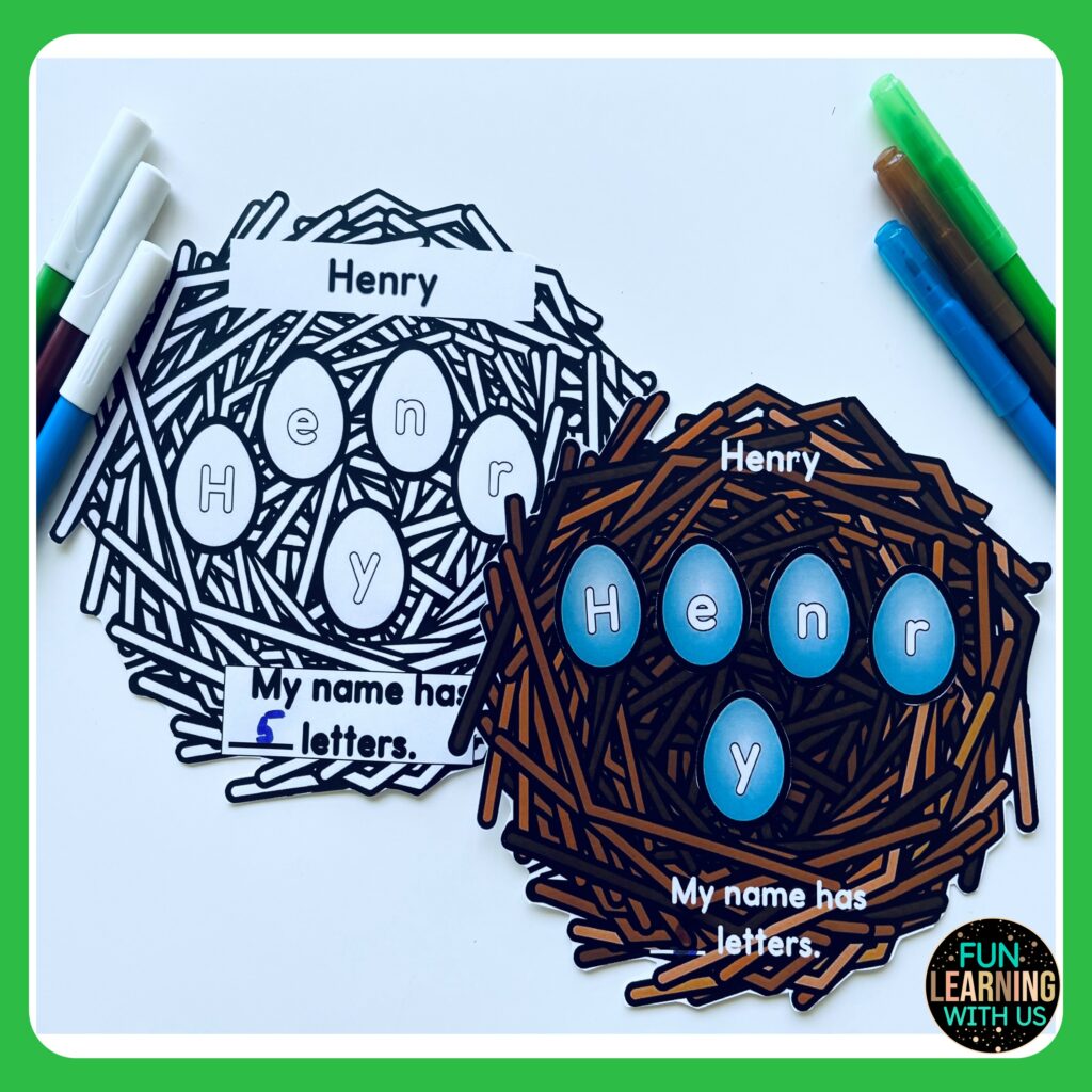 Spring Bird Eggs Name Craft | Seasonal Editable Name Activity | Made By ...