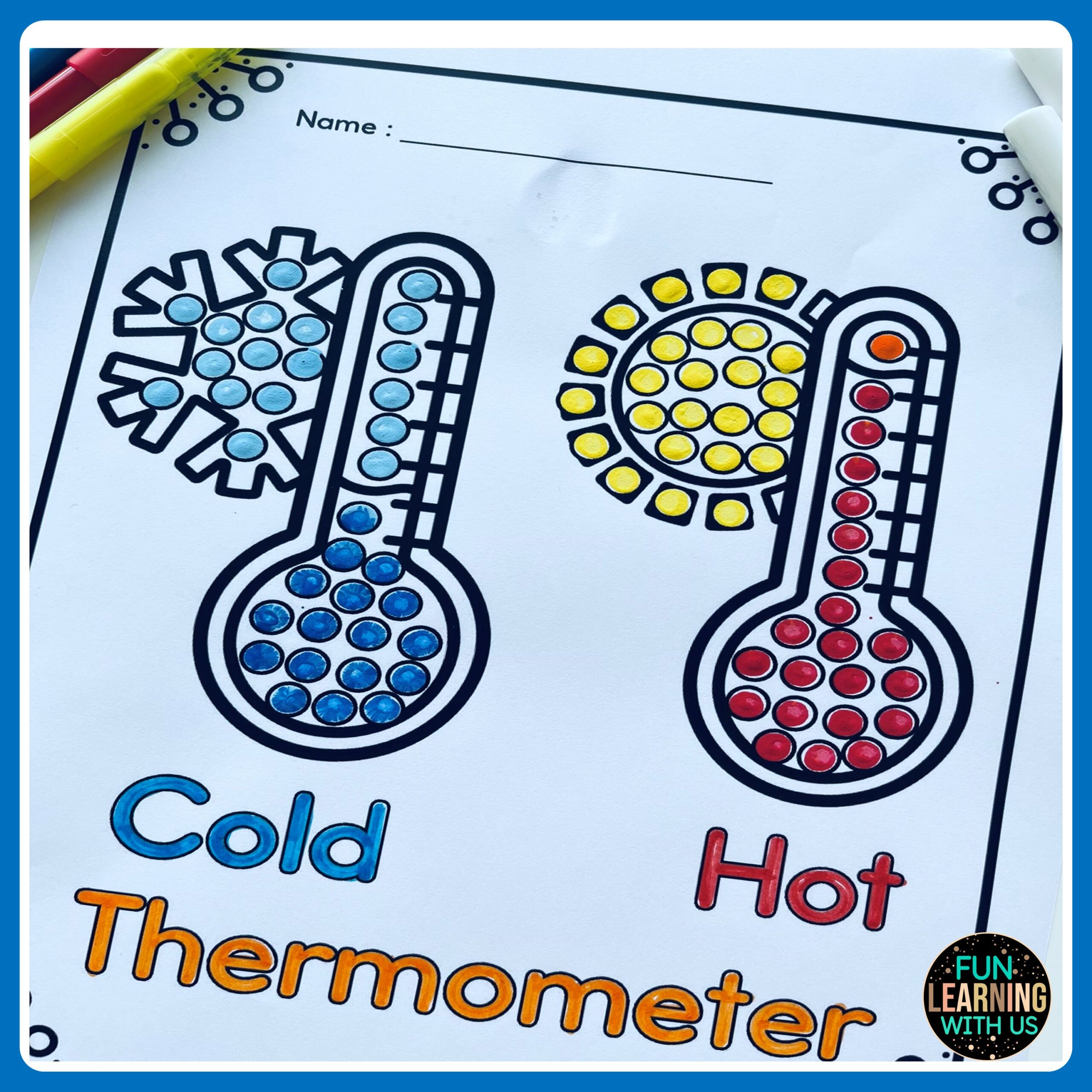 Weather & Climate Fine Motor Skill Q-Tip Painting | Made By Teachers