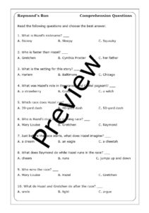 Toni Cade Bambara "Raymond's Run" worksheets | Made By Teachers