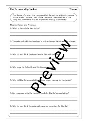 Marta Salinas "The Scholarship Jacket" worksheets - Made By Teachers