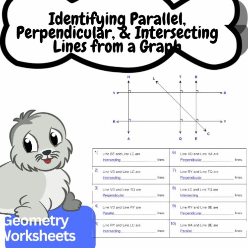 Identifying Parallel, Perpendicular, & Intersecting Lines from a Graph ...