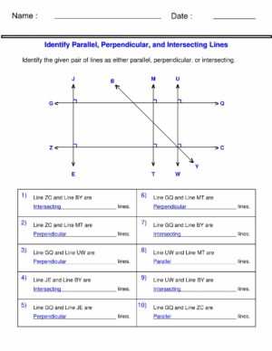 Identifying Parallel, Perpendicular, & Intersecting Lines from a Graph ...