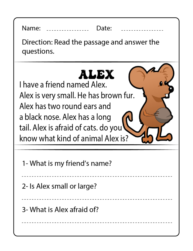 Reading Comprehension Passages Worksheets Activity | Made By Teachers