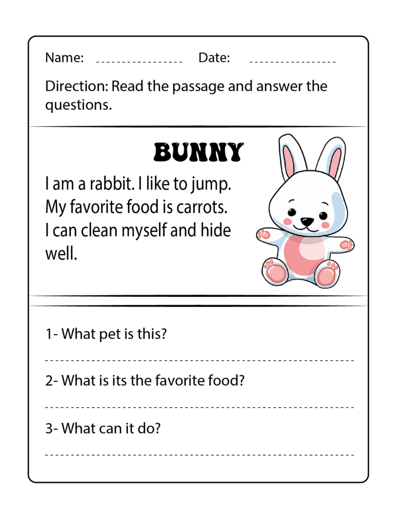Reading Comprehension Passages Worksheets Activity | Made By Teachers