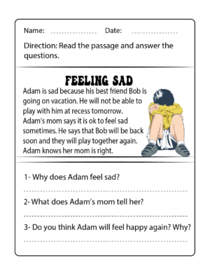 Reading Comprehension Passages Worksheets Activity | Made By Teachers