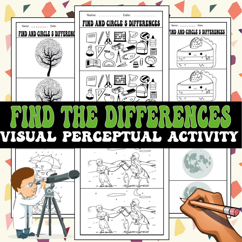 Find the Differences (Game)-Visual Perceptual Activity | Made By Teachers