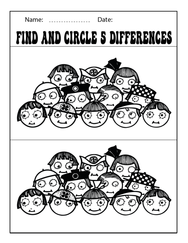 Find the Differences (Game)-Visual Perceptual Activity | Made By Teachers